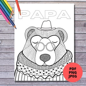 Father's Day Coloring Page | Fathers Day Printable, PDF Printable ...