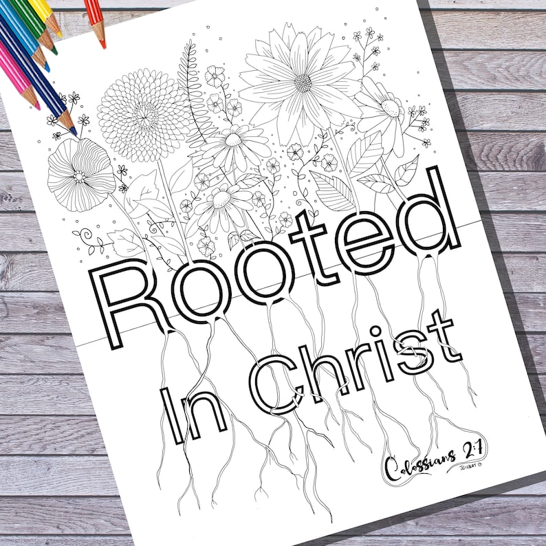 Bible Verse Coloring Pages Scripture Coloring Identity in - Etsy