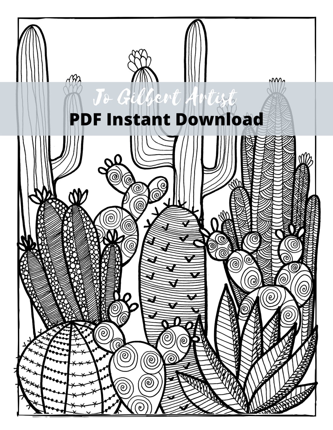 Coloring Page PDF Printable Digital Download Hand | Etsy