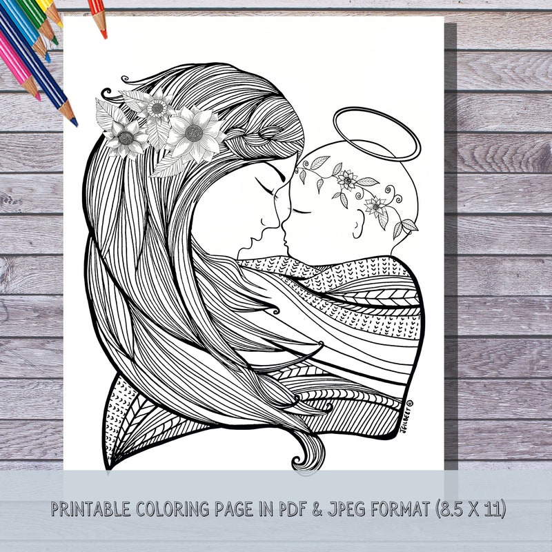 Sympathy Coloring Pages - Etsy