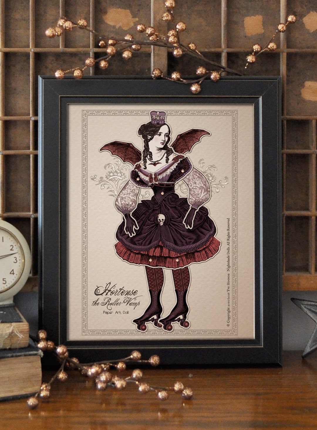 Hortense the Roller-vampire, Paper Doll. She's Hell on Wheels Digital ...