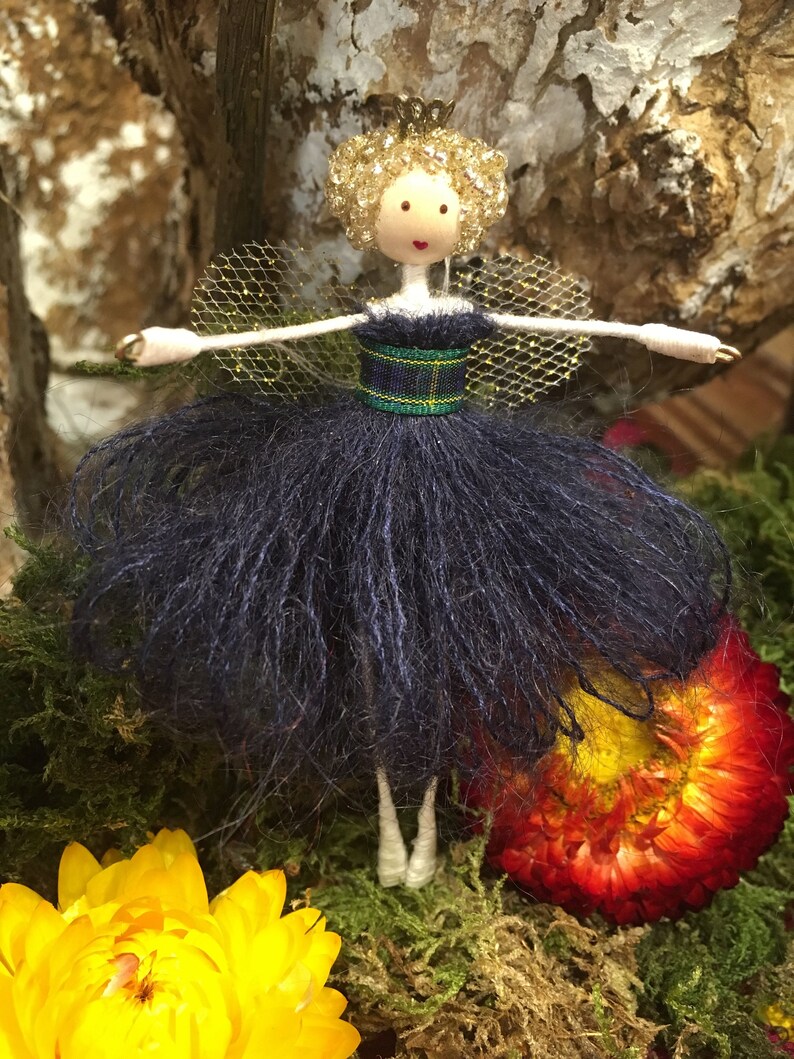 Fairy/Scottish tartan fairy/ blue fairy / for girls / fairy | Etsy