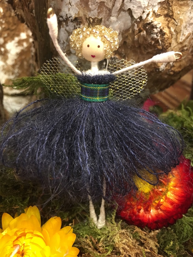 Fairy/Scottish tartan fairy/ blue fairy / for girls / fairy | Etsy