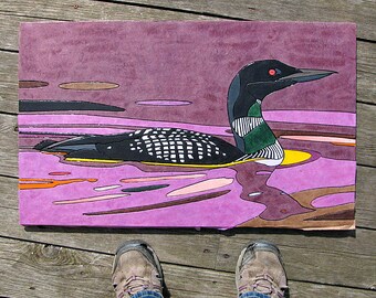 Stained glass loon | Etsy