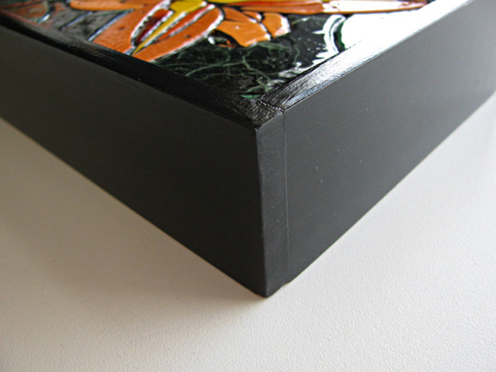 Tiger Lily- Paper Tile Mosaic- Mini Long- Original Art- Unique Process ...