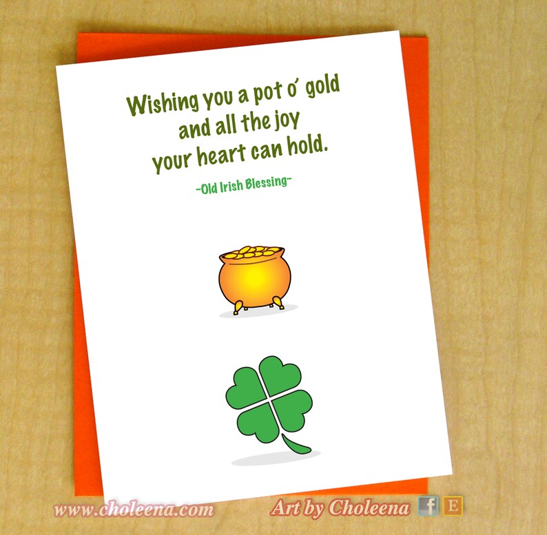 Wishing You a Pot O' Gold and All the Joy Your Heart Can Hold Irish ...