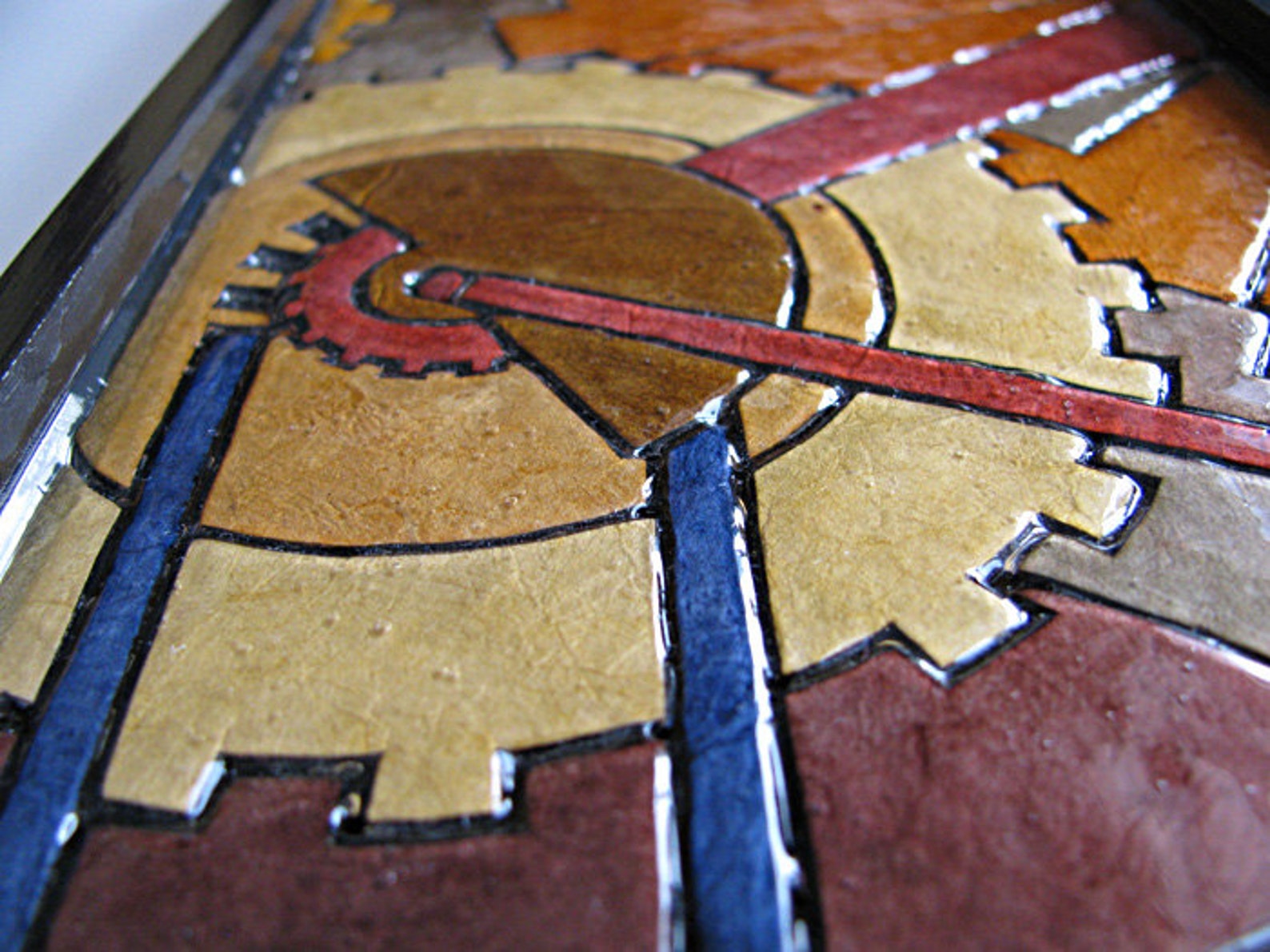 Gears Paper Tile Mosaic Mini Vertical Original Art Unique - Etsy