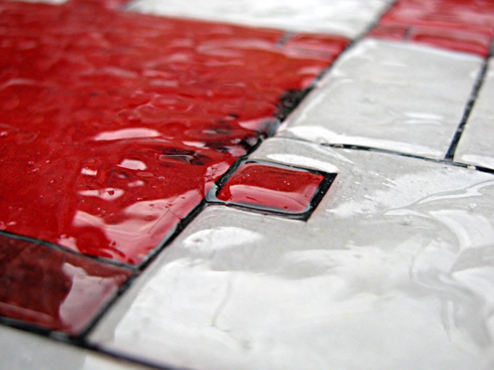 Mondrian Fish Mosaic Paper Tile Mosaic Mini Original Art - Etsy