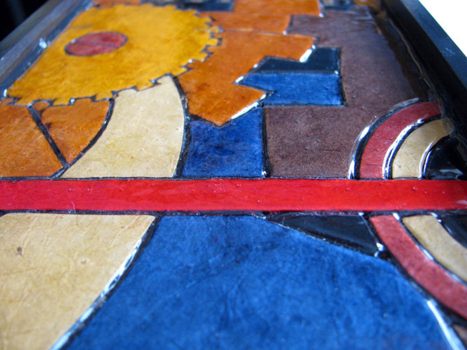 Gears Paper Tile Mosaic Mini Vertical Original Art Unique - Etsy