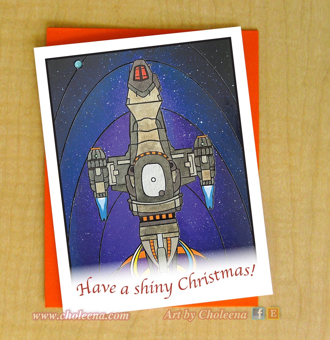 Have a Shiny Christmas- Zoey Quote From Firefly- Small Greeting Card ...