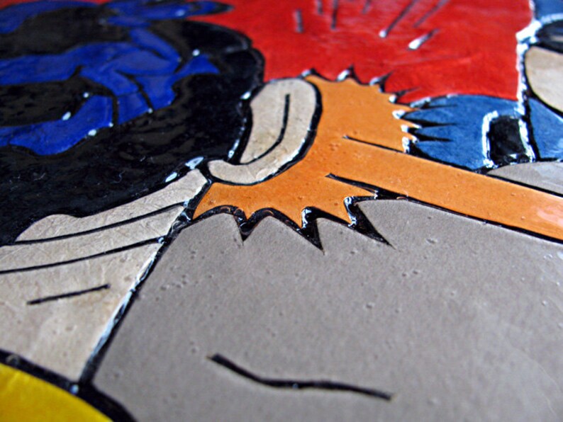 Batman Slap Meme Paper Tile Mosaic Medium Original Art - Etsy