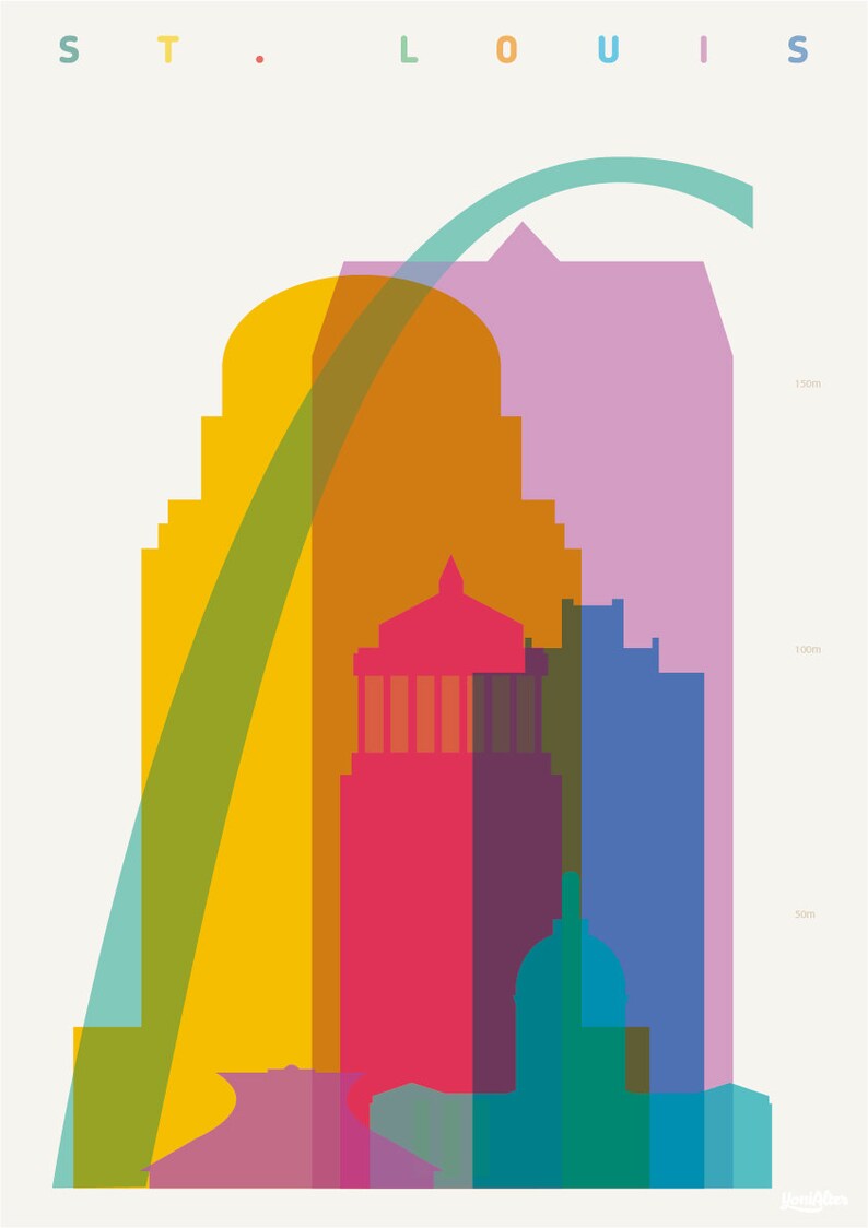 Shapes of St. Louis Art Print - Etsy