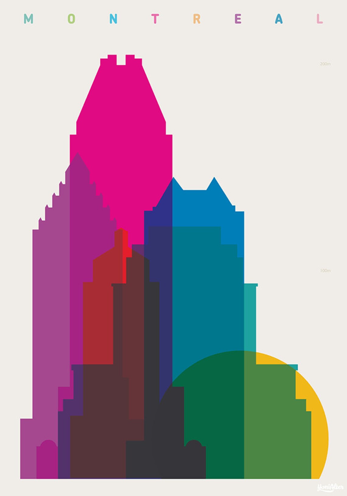 Shapes of Montreal Art Print - Etsy