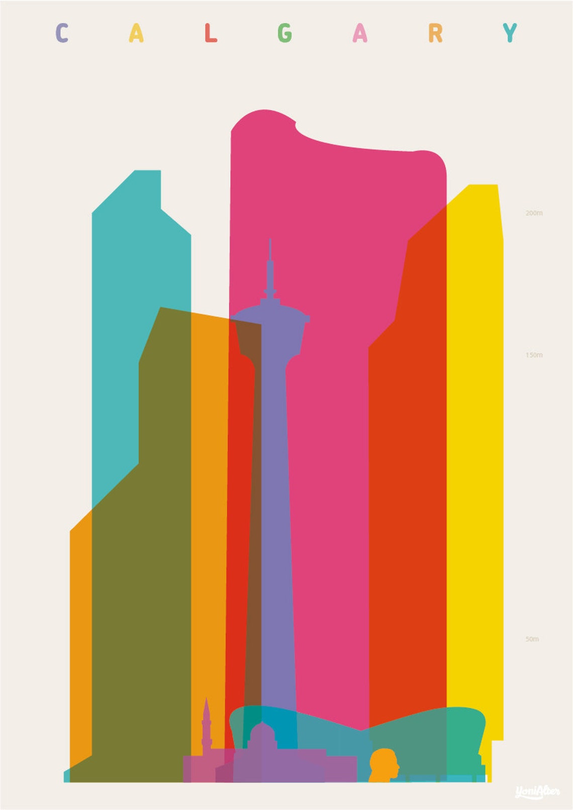 Shapes of Calgary Art Print - Etsy