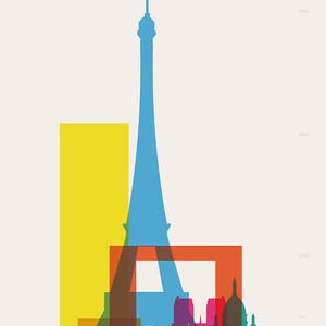 Shapes of Paris Art Print - Etsy