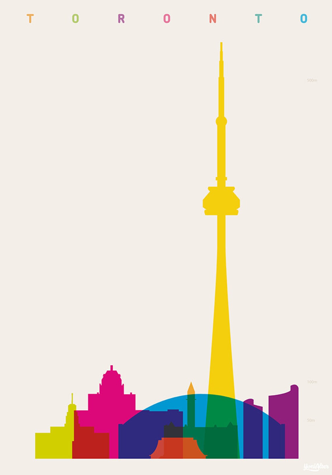 Shapes of Toronto Art Print - Etsy