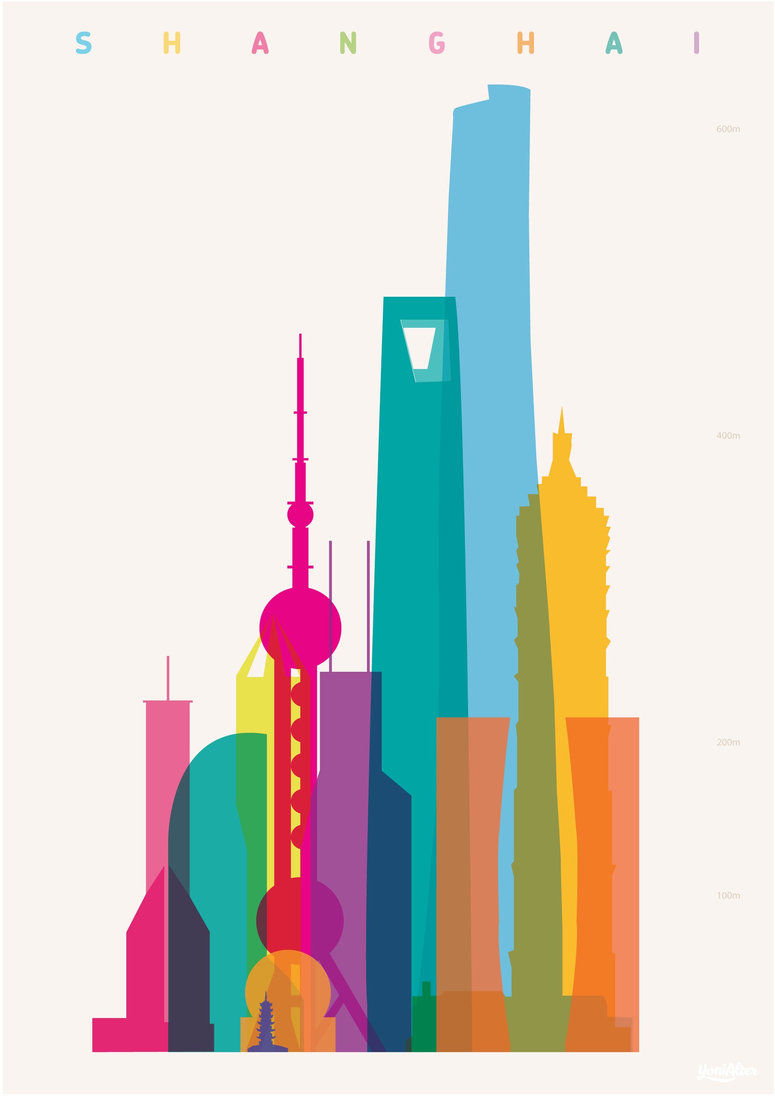 Shapes of Shanghai Art Print - Etsy