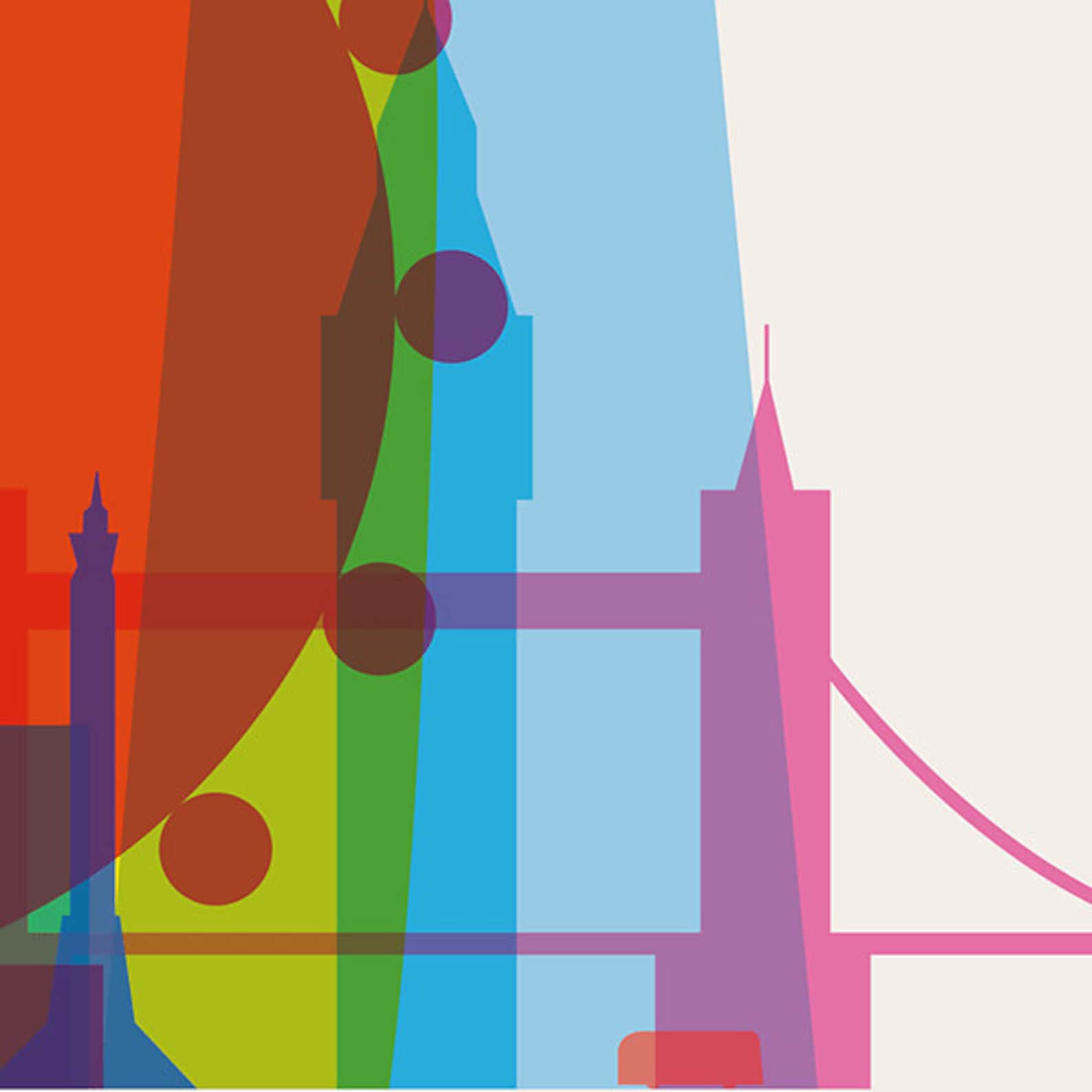 Shapes of London Art Print - Etsy