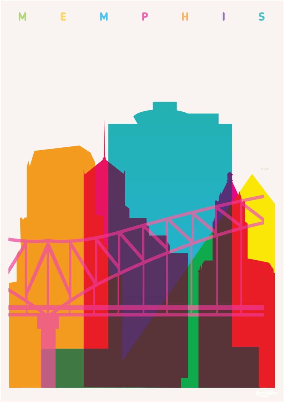 Shapes of Memphis Art Print - Etsy