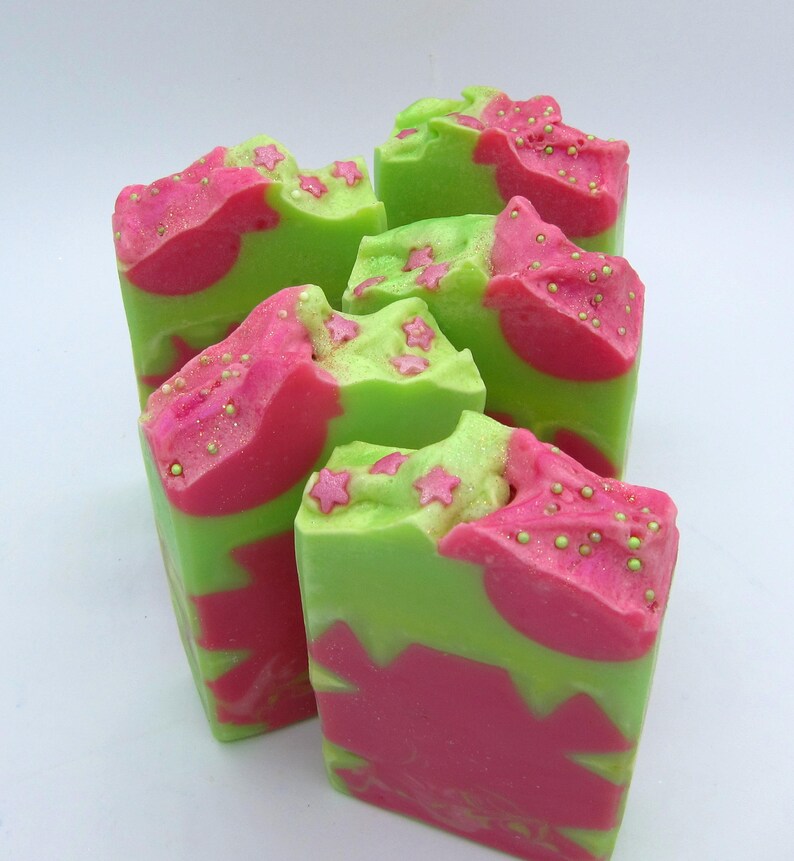 Hot Pink Lime Soap Artisan Soap Handmade Soap Luxury Soap Hand Etsy
