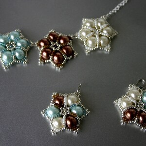 Cream Pendants Beading TUTORIAL - Etsy