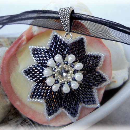 Starwheel Pendant Beading TUTORIAL - Etsy