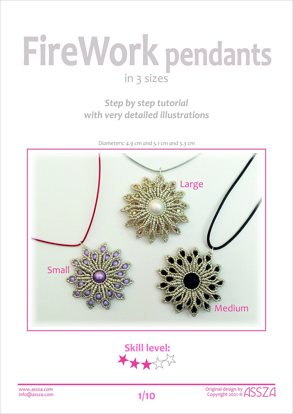 Fireworks Pendants Beading TUTORIAL - Etsy