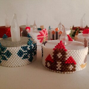 Tellyourtale Tea Light Covers Beading TUTORIAL - Etsy