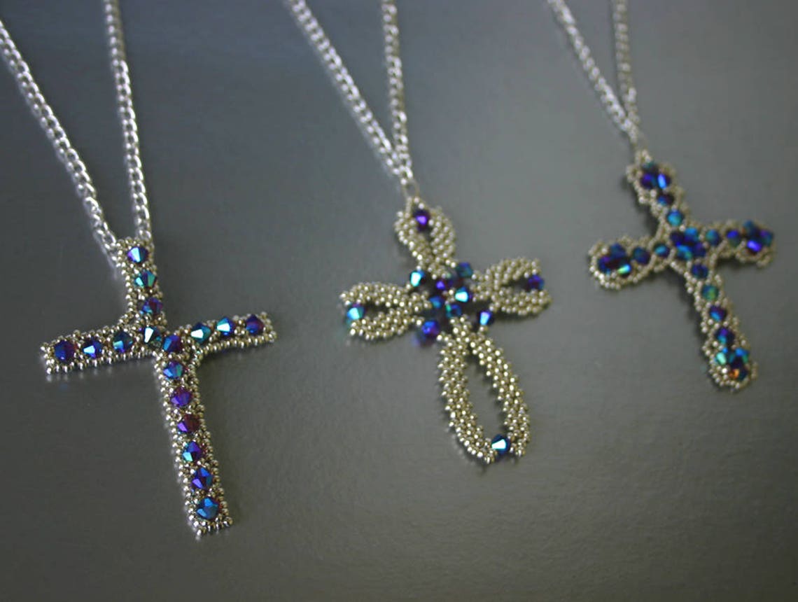3cross Pendants Beading TUTORIAL - Etsy