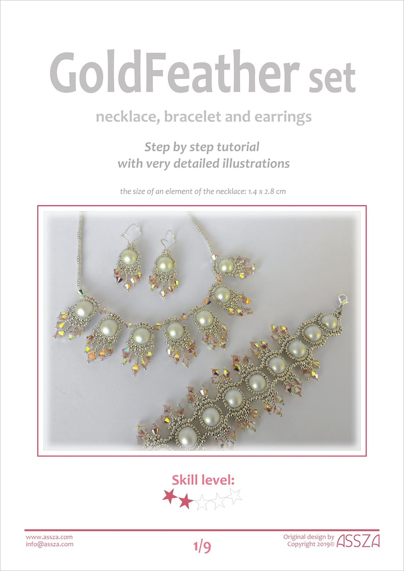 Goldfeather Set Beading TUTORIAL - Etsy UK