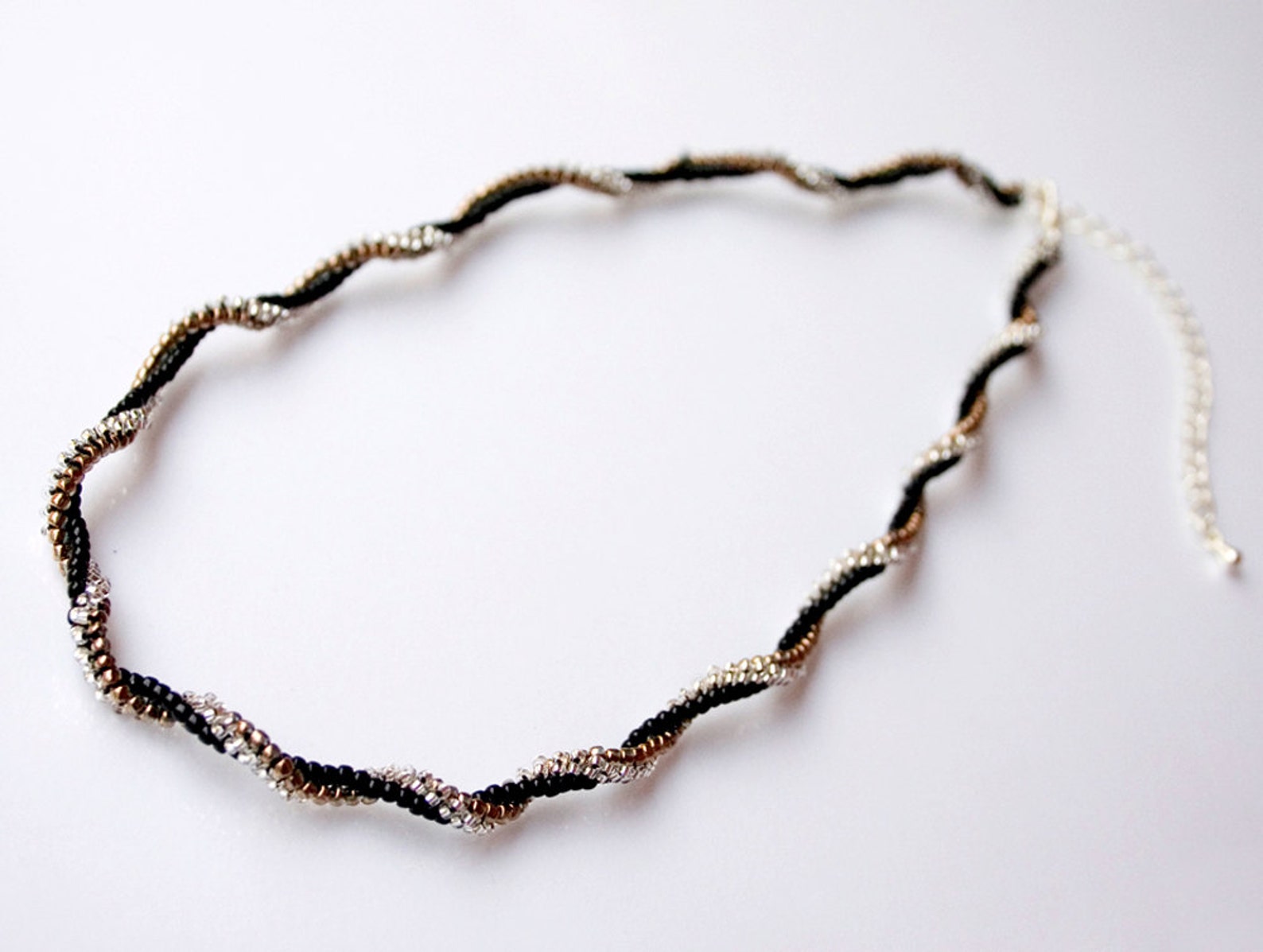 Spiral Necklace Beading TUTORIAL - Etsy
