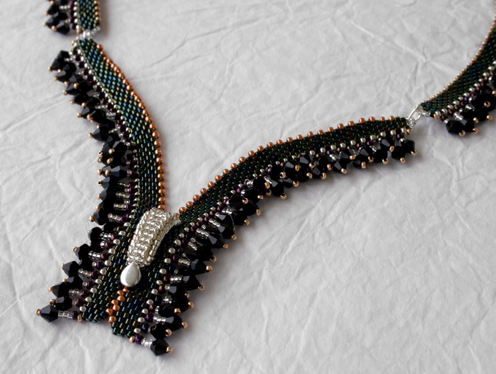 Zip Necklace Beading TUTORIAL - Etsy