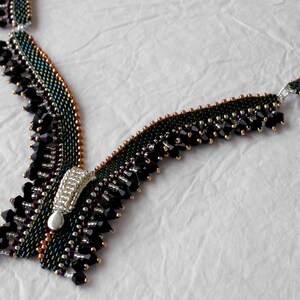 Zip Necklace Beading TUTORIAL - Etsy
