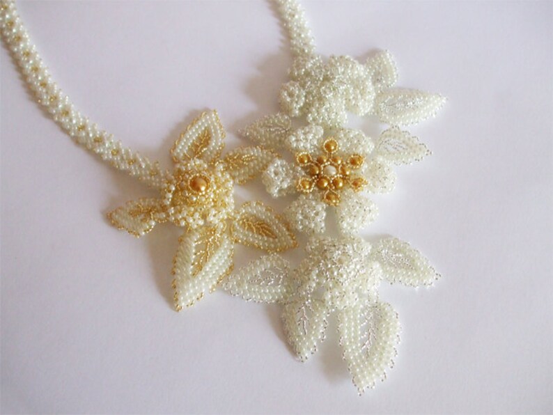 Meringue Flower Set Beading TUTORIAL - Etsy