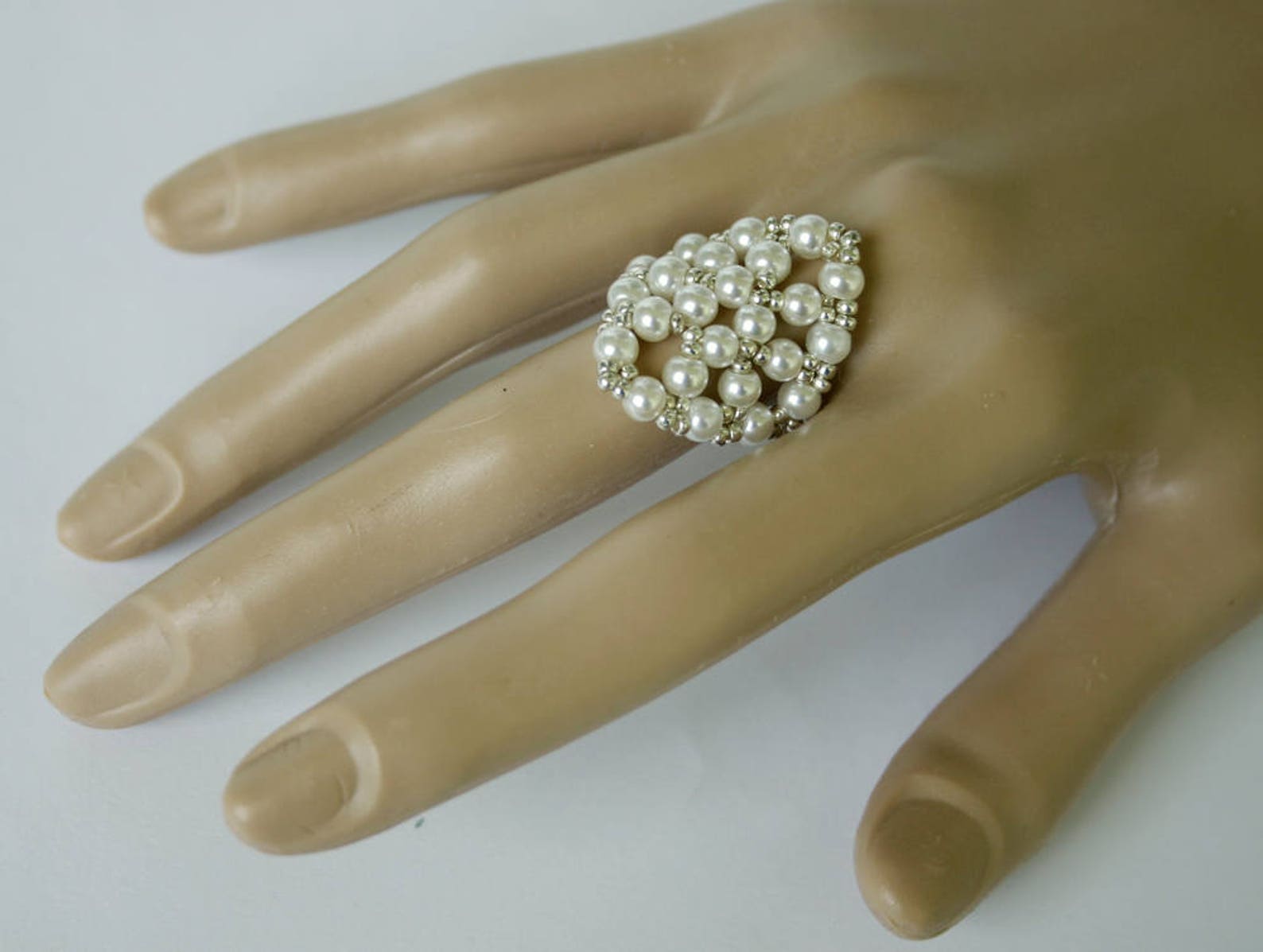 Roundiamond Ring Beading TUTORIAL | Etsy