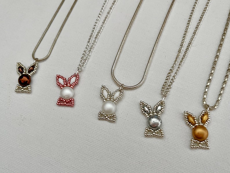 Easterbunny Pendant Beading TUTORIAL - Etsy