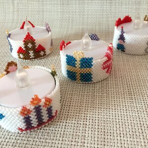 Tellyourtale Tea Light Covers Beading TUTORIAL - Etsy