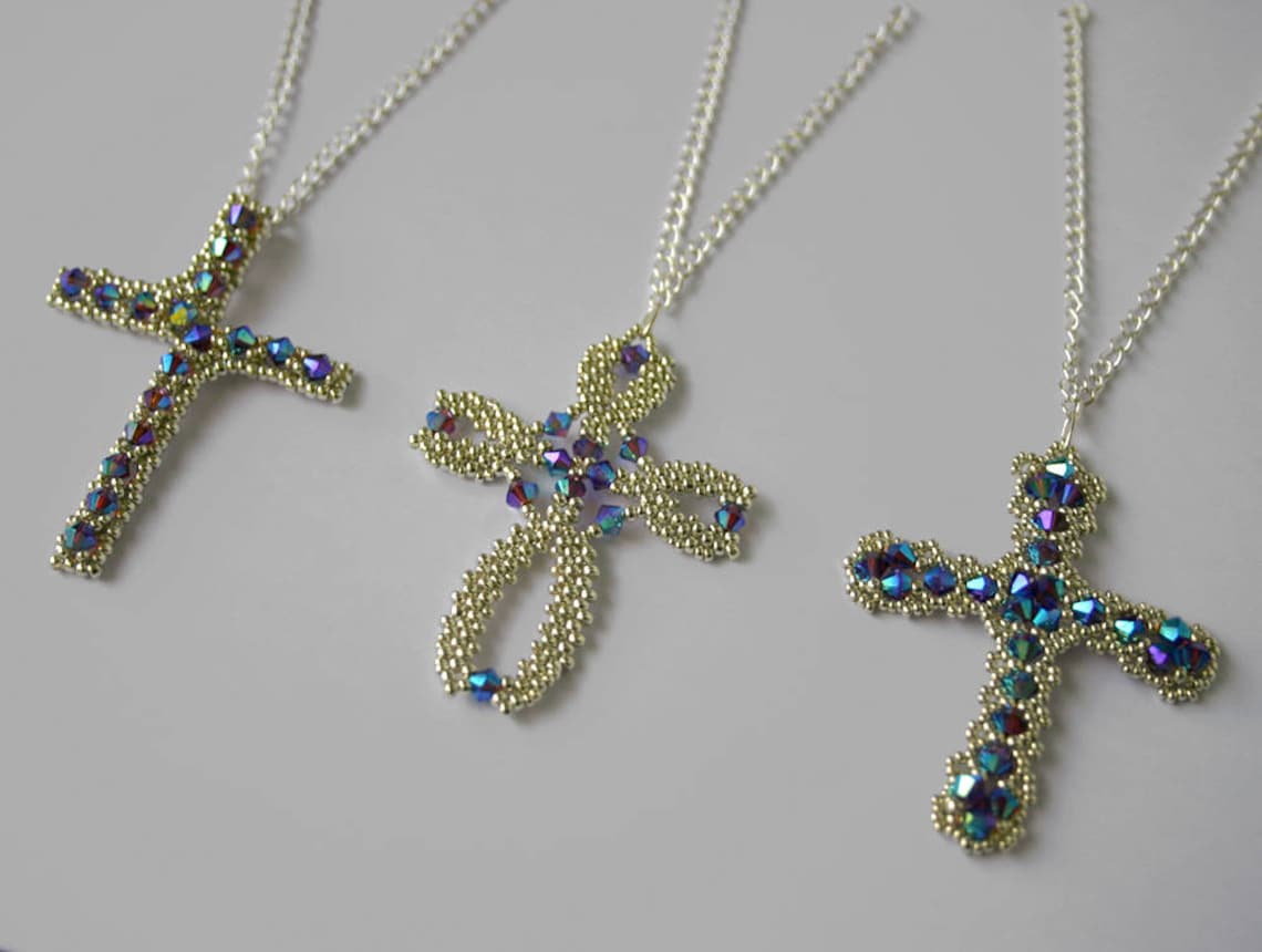 3cross Pendants Beading TUTORIAL - Etsy