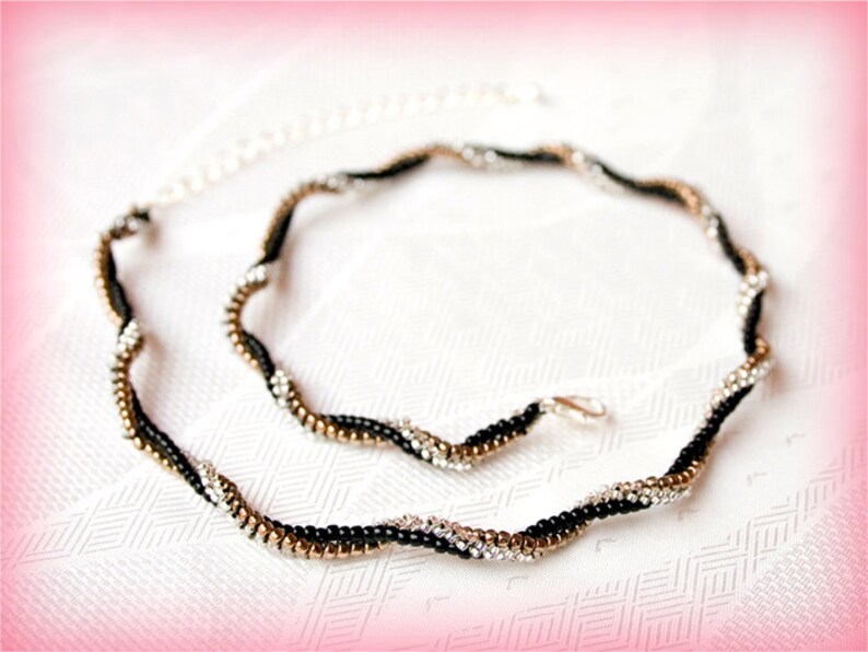 Spiral Necklace Beading TUTORIAL - Etsy