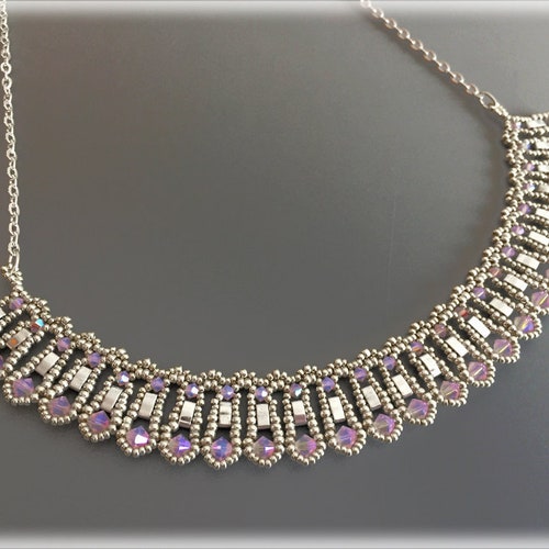 CHIMERE Beaded Necklace Beading Tutorial Beadweaving Pattern - Etsy