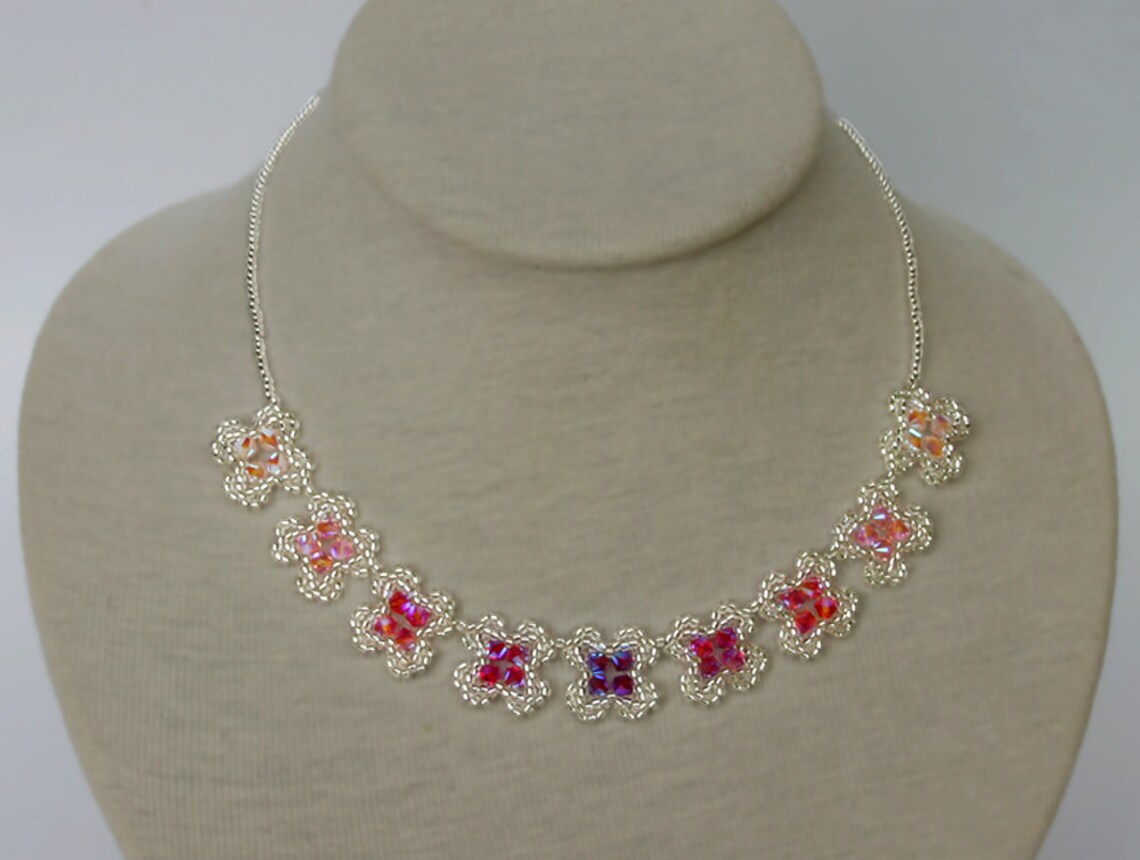 Kitti necklace beading TUTORIAL | Etsy