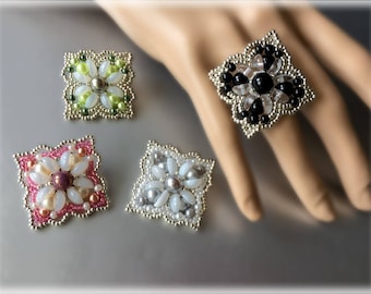 Flange Ring Beading TUTORIAL | Etsy