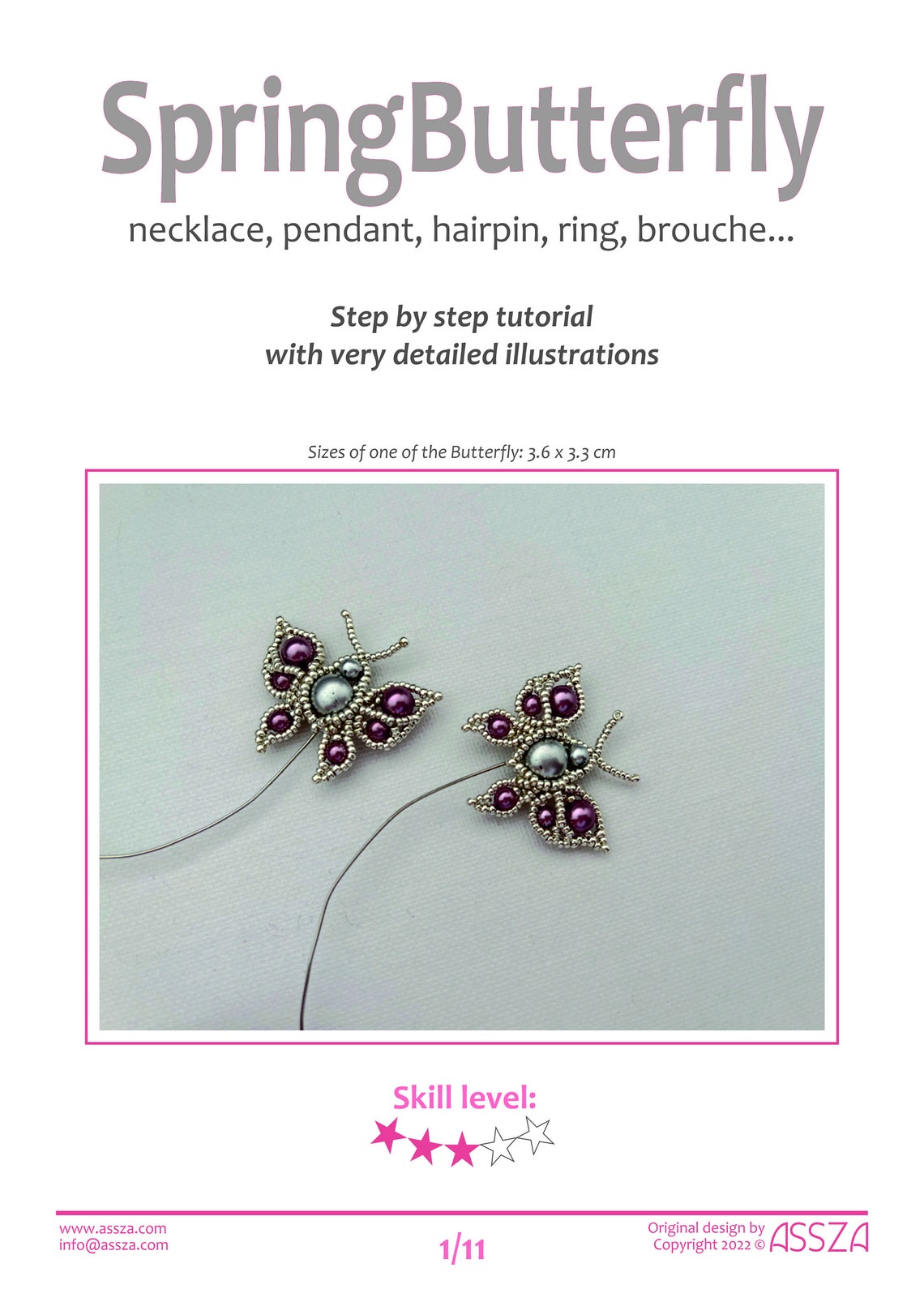 Springbutterfly Beading TUTORIAL - Etsy