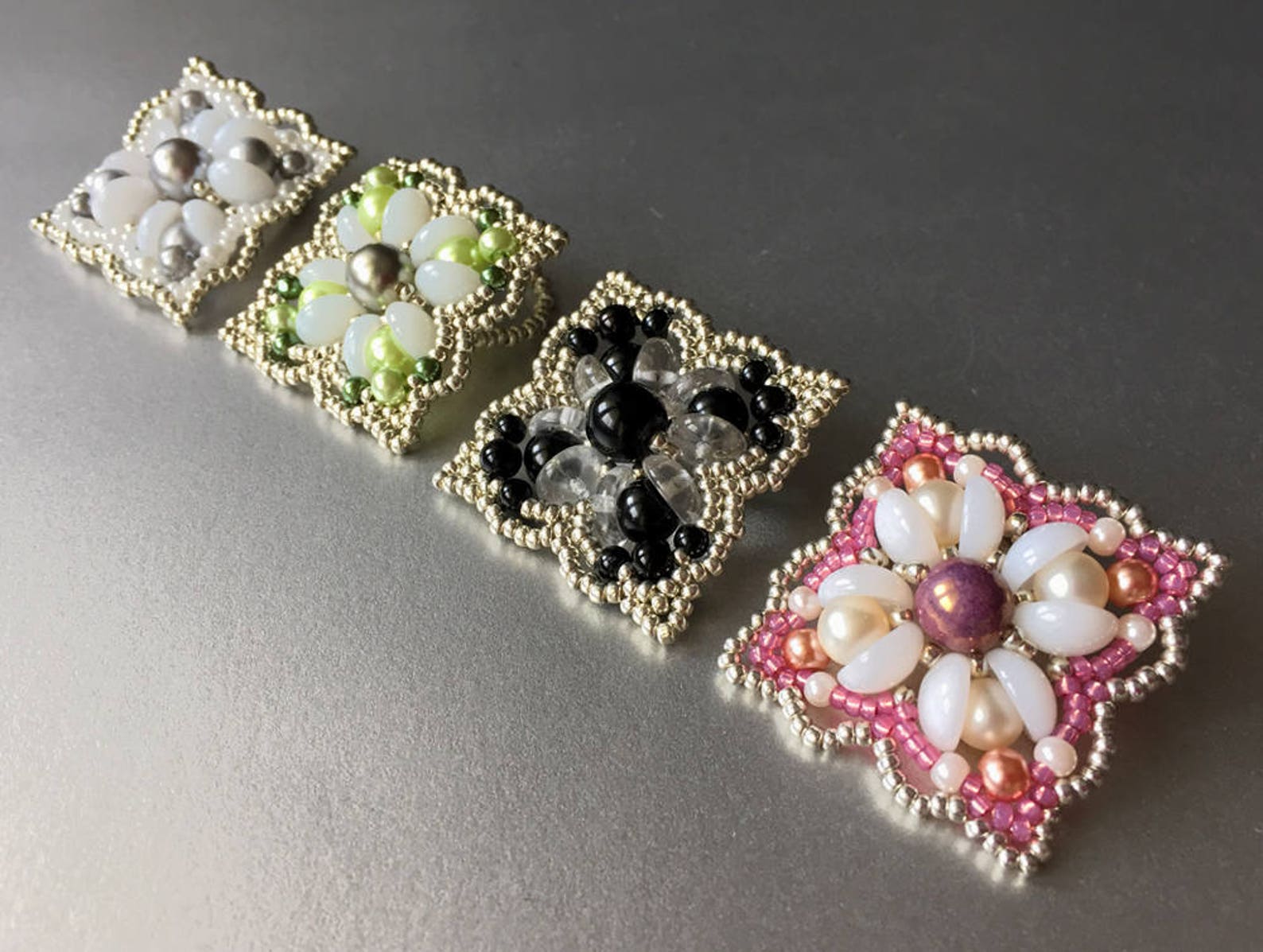 BigDropBox ring beading TUTORIAL | Etsy