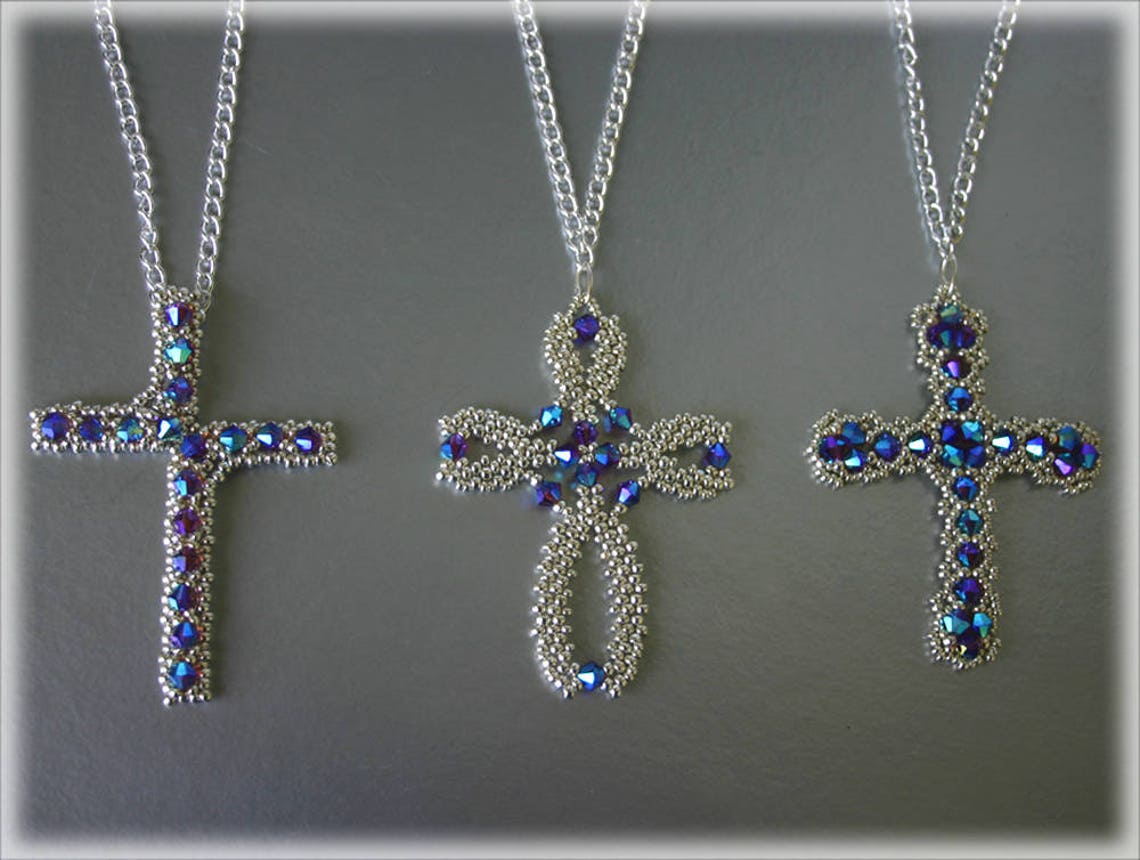 3cross Pendants Beading TUTORIAL - Etsy