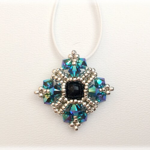 Tutorial Cross Pendant Beading Pattern PDF - Etsy