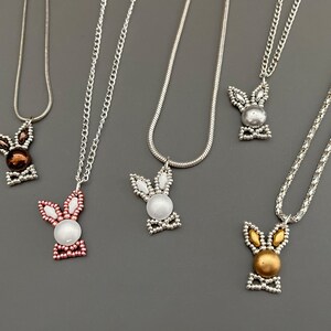 Easterbunny Pendant Beading TUTORIAL - Etsy