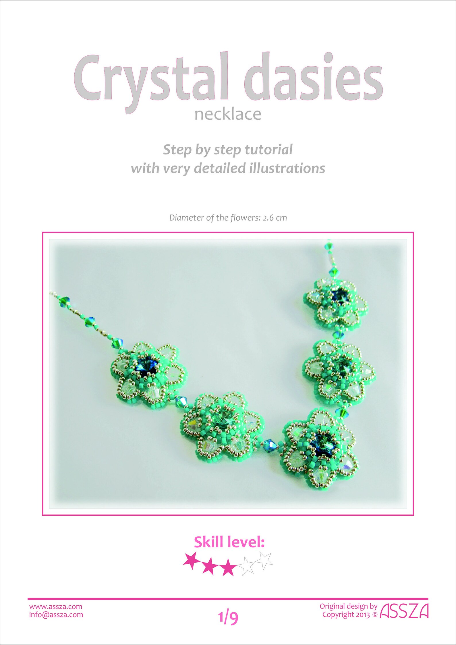 Crystal Daisies Necklace Beading TUTORIAL - Etsy