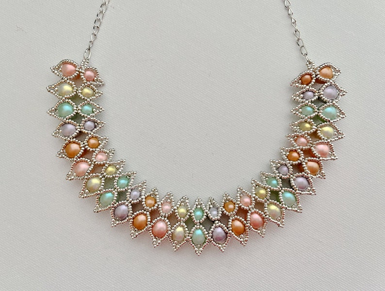 Doublebubble Necklace Beading TUTORIAL - Etsy