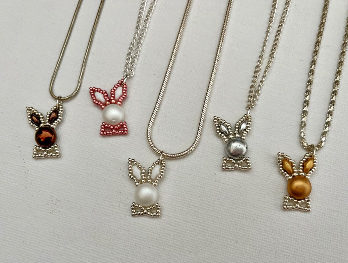 Easterbunny Pendant Beading TUTORIAL - Etsy
